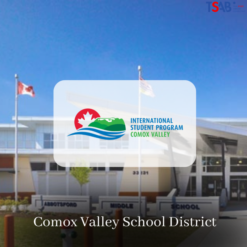 Comox Valley School District เรียนภาษา เรียนต่อ High school ที่ CANADA